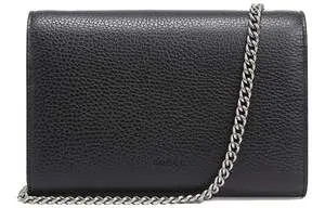 Gucci Dionysus Tiger Head Leather Chain Shoulder Messenger Bag Mini - Black