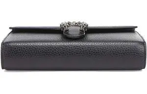 Gucci Dionysus Tiger Head Leather Chain Shoulder Messenger Bag Mini - Black