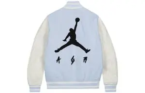 JORDAN X J Balvin Varsity Jacket - Blue/white