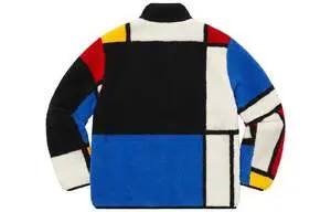 Supreme Reversible Colorblocked Fleece Jacket - Multi-color
