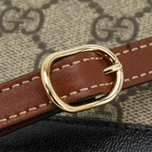 Gucci Padlock Metallic Logo Canvas Box Mini Handbag