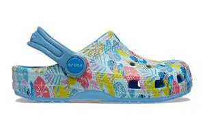 CROCS X Disney Classic Clog "stitch Hawaiian Print - Oxygen