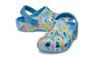 CROCS X Disney Classic Clog "stitch Hawaiian Print - Oxygen