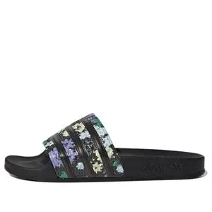 Adidas Adilette Slide "floral - Black