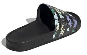 Adidas Adilette Slide "floral - Black