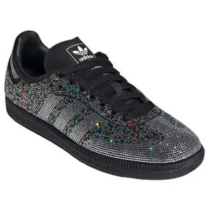 Adidas Samba Embellished Sneakers - Core Black/silver Metallic