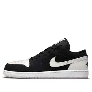 JORDAN 1 Low Se 'diamond' Sneakers - Black/white