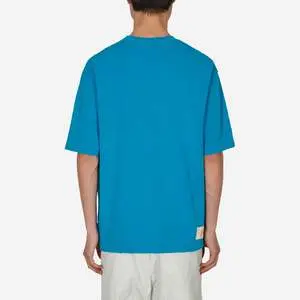 JORDAN X Union Crossover Solid Color Alphabet Pattern Cartoon Printing Round Neck Short Sleeve Us Edition Blue