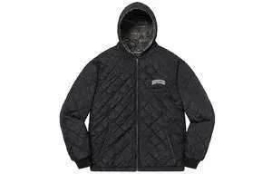Supreme Reversible Dimensions Logo Denim Work Jacket - Black