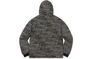 Supreme Reversible Dimensions Logo Denim Work Jacket - Black