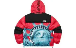 Supreme X The North Face Statue Of Liberty Mountain Jacket - Red