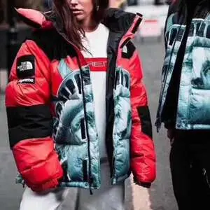 Supreme X The North Face Statue Of Liberty Mountain Jacket - Red
