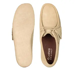 Clarks Wallabee "maple Suede" Slip-on - Beige
