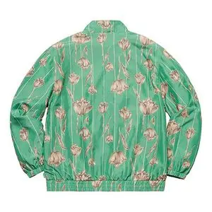 Supreme Floral Silk Track Jacket - Green/tan