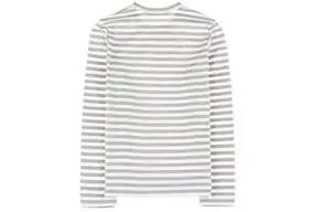 Play Comme Des Garcon Striped Long Sleeve T-shirt With Red Heart Logo