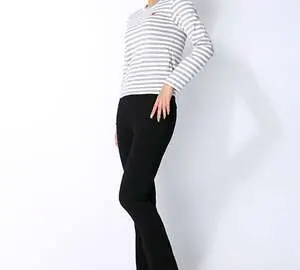 Play Comme Des Garcon Striped Long Sleeve T-shirt With Red Heart Logo