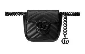 Gucci Gg Marmont Quilted Leather Belt Bag