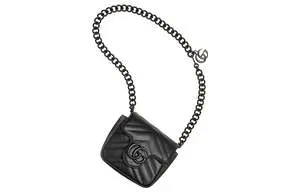 Gucci Gg Marmont Quilted Leather Belt Bag