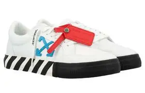 Off-White Low Vulcanized Canvas Sneaker - White/blue/black