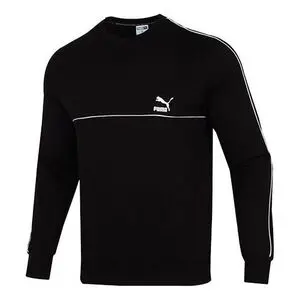 PUMA Clsx Piped Crew Pullover - Black