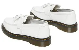 Dr. Martens Adrian Leather Tassel Loafers With Yellow Stitch Detailing