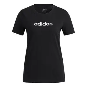 Adidas Neo Essentials Logo Print T-shirt - Black
