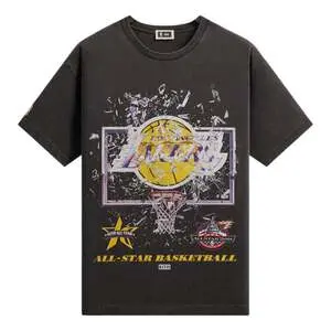 Kith For Nba All-star Los Angeles Lakers Shattered Backboard Vintage T-shirt - Black