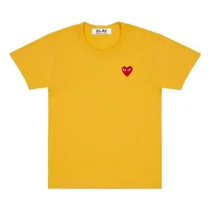 Play Comme Des Garcon Mini Logo T-shirt - Yellow