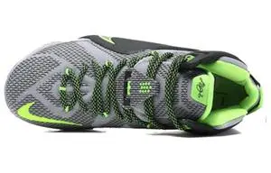 Nike Lebron 12 "dunkman" Athletic Sneakers - Grey/green