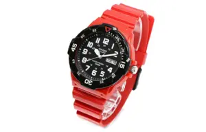 Casio Analog Sports Watch With Strap - Red