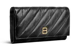 Balenciaga Crush Wallet On Chain Quilted