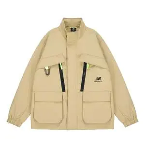 NEW BALANCE Fleece Lined Woven Sports Jacket - Khaki