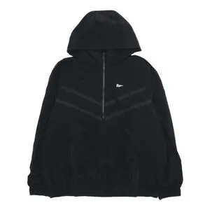 Nike Heritage Essentials Half-zip Overhead Woven Windbreaker Jacket - Black