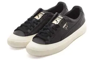 PUMA Clyde Casual Lace-up Sneakers - Black/white