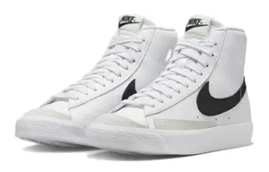 Nike Blazer Mid '77 High Top Sneakers - White/black/barely Volt