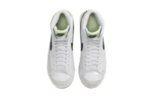 Nike Blazer Mid '77 High Top Sneakers - White/black/barely Volt