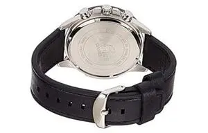 Casio Edifice Solar Powered Analog Watch With Stainless Steel Strap And Sapphire Crystal