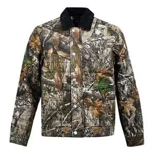CONVERSE Quilted Camouflage Stand Collar Jacket - Multi-color