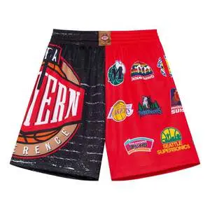 Mitchell & Ness X Nba Jumbotron 3.0 Shorts 'all-star West - Red/black