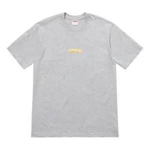 Supreme Ss19 Fronts Tee Heather Round Neck Pullover Short Sleeve Gray - Grey
