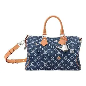 LOUIS VUITTON Speedy 30 Bandoulière Bag - Blue