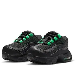 Nike Max 95 Recraft 'green Shock' Sneakers - Black/black/pearl Grey