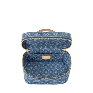LOUIS VUITTON Monogram Denim Vanity Case - Blue