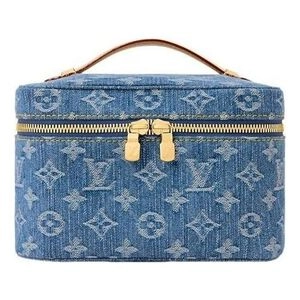 LOUIS VUITTON Monogram Denim Vanity Case - Blue