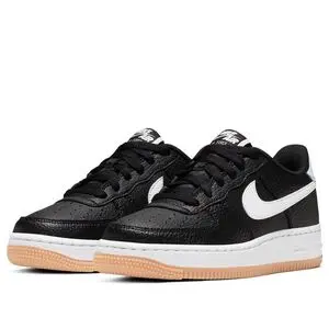 Nike Force 1 Low Gum Sneakers - Black