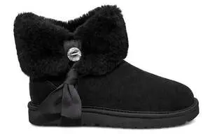UGG Cinched Fur Mini Boots