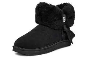 UGG Cinched Fur Mini Boots