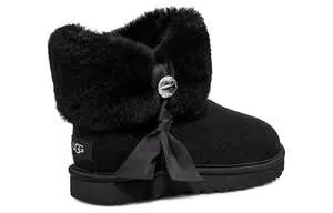 UGG Cinched Fur Mini Boots