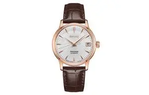 SEIKO Presage Automatic Watch With Brown Leather Strap