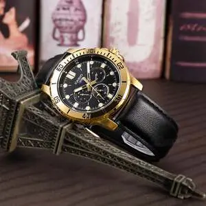 Casio Enticer Series Gold Analog Watch
